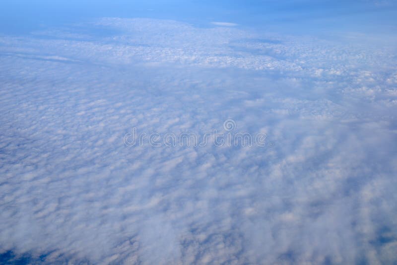 An Aerial View of Plane Window Looking Down To Land Stock Photo - Image ...