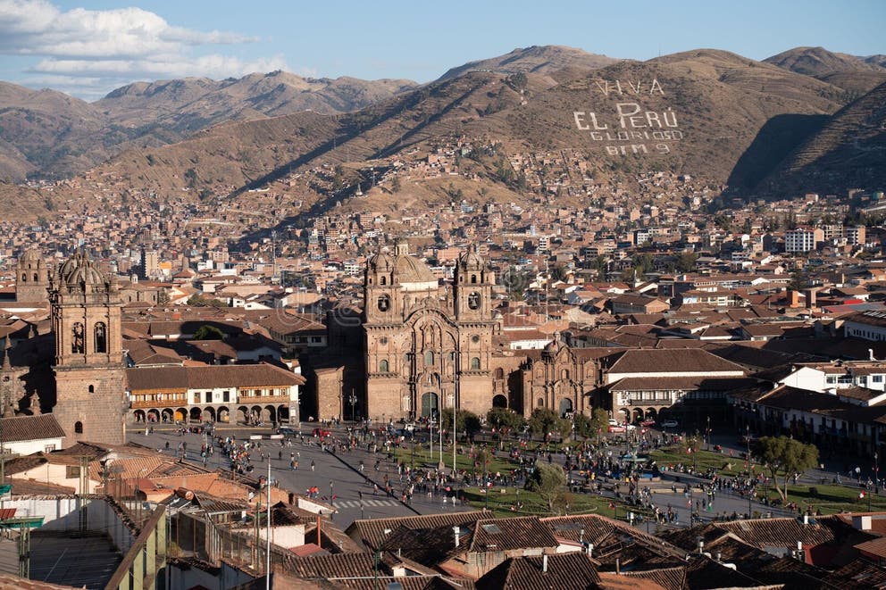 Aerial View of Plaza De Armas in Cusco, Peru. Stock Image - Image of ... Aerial View of Plaza De Armas in Cusco, Peru. Stock Image - Image of ...