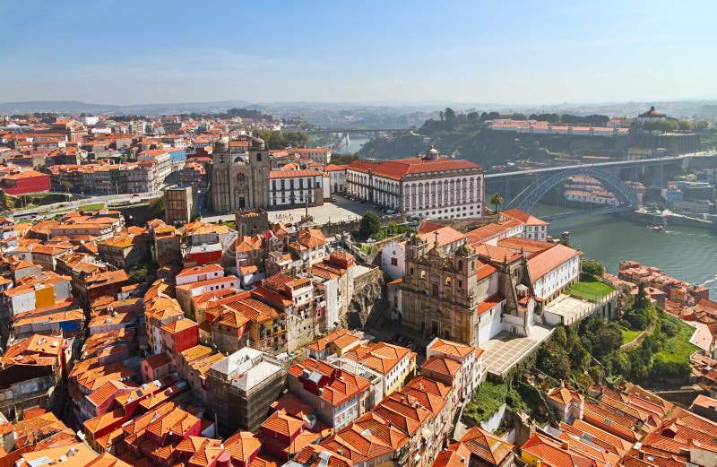 Aerial View of Porto at Day. Stock Photo - Image of bridge, nautical ...