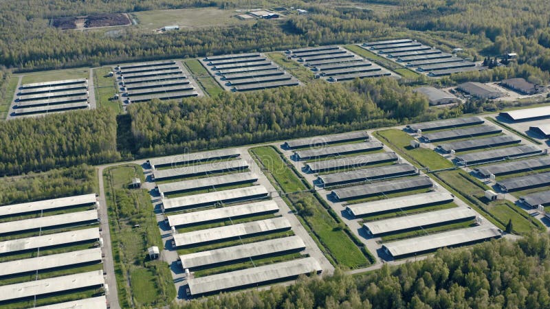 Aerial View of Poultry Farm Stock Video - Video of forest, huge: 184248293