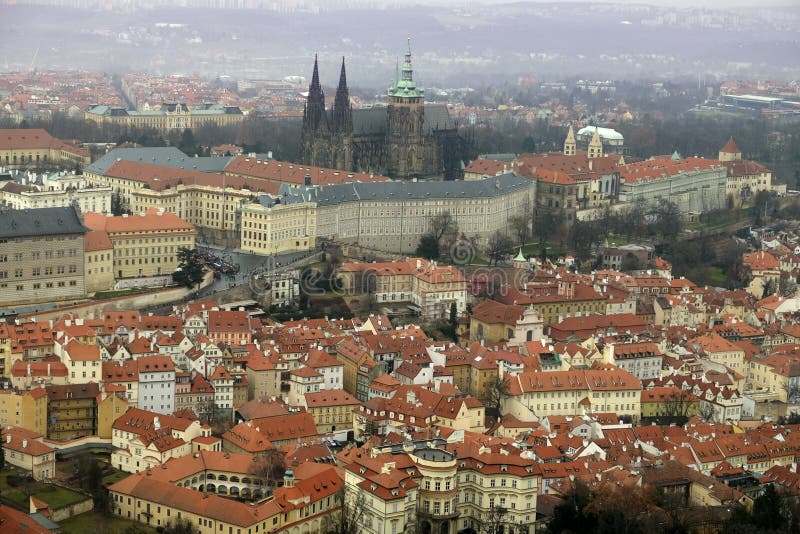 Aerial View of Praga Castle Stock Image - Image of praga, famous: 83195817