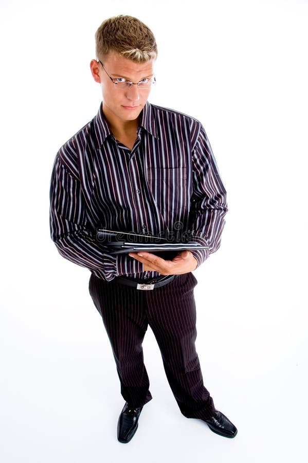 Aerial View of Professional Man Stock Image - Image of ethnic, client ...