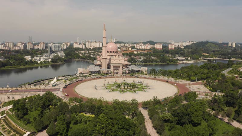 Aerial View of Putra Mosque and Putra Square Stock Video - Video of ...