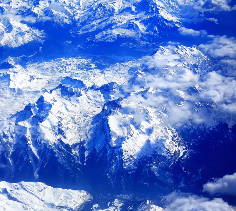 Aerial View of Pyrenees Mountains, Europe Stock Image - Image of ...