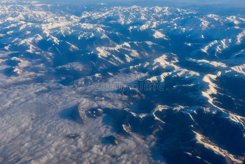 Aerial View of the Pyrenees Stock Photo - Image of flight, pyrenees ...