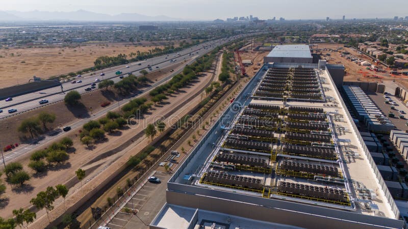 Aerial View of the QTS Data Center Under Construction in Phoenix ...