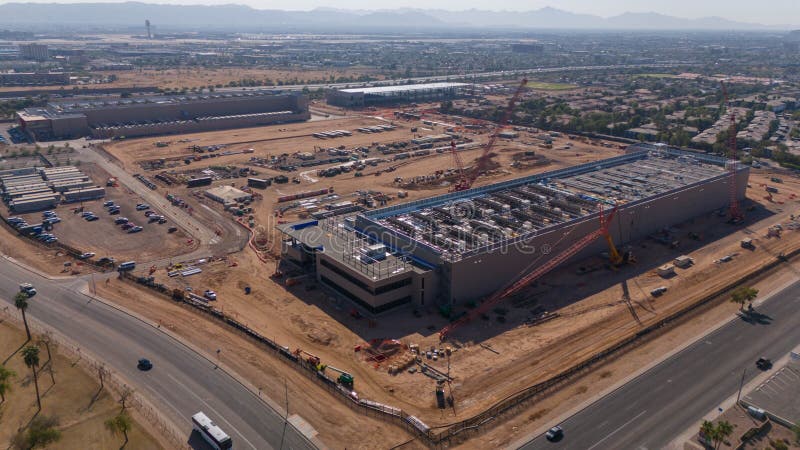 Aerial View of the QTS Data Center Under Construction in Phoenix ...