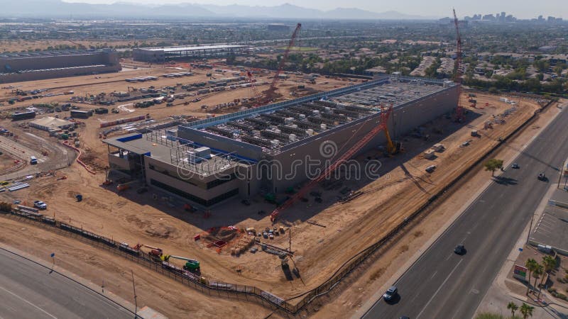 Aerial View of the QTS Data Center Under Construction in Phoenix ...