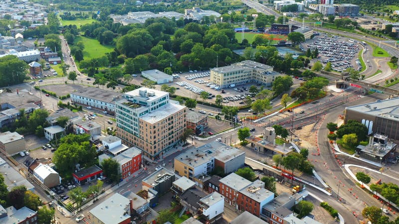 Aerial View of Quebec City Center, Canada Stock Photo - Image of ...