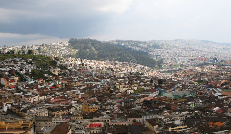 Aerial View - Quito Ecuador Stock Image - Image of panarama, view: 4334325