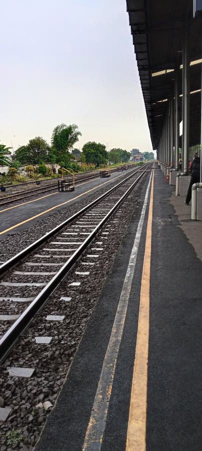 View of Railway Tracks from the Middle during Day Time in Delhi India ...