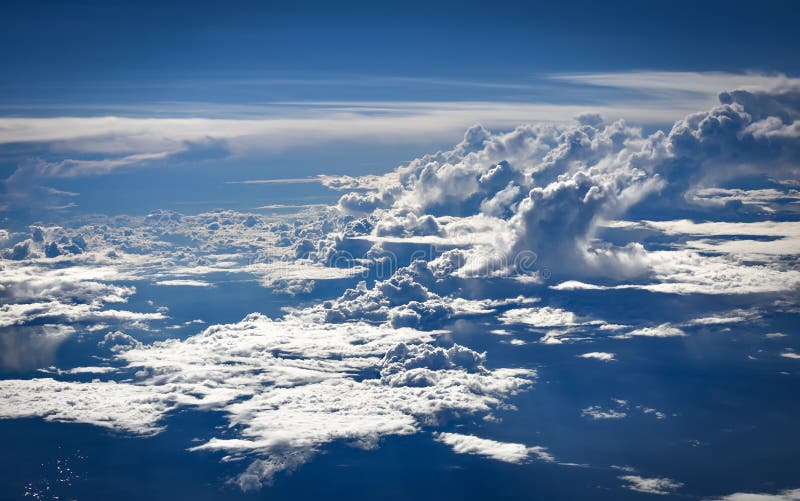 Aerial View of Rain Clouds stock photo. Image of cloud - 110971812