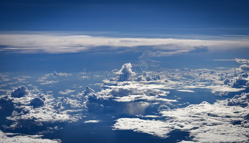 Aerial View of Rain Clouds stock image. Image of meteorology - 110971851