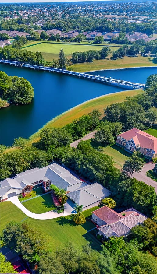 Aerial View of a Random Area Illustration Artificial Intelligence ...