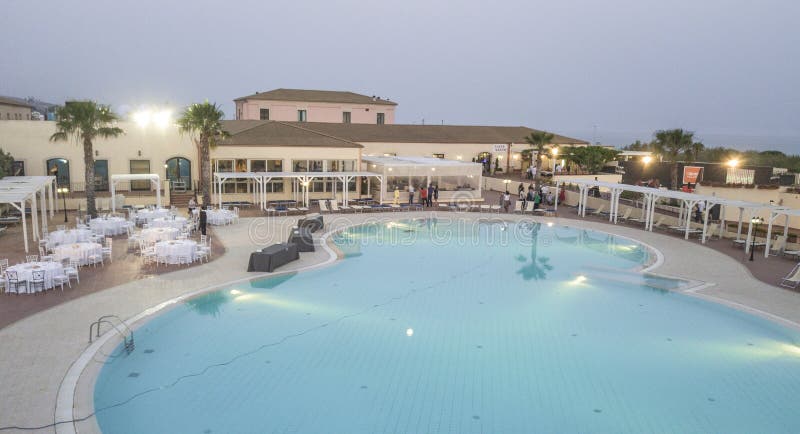 Aerial View of a Resort editorial stock image. Image of building ...