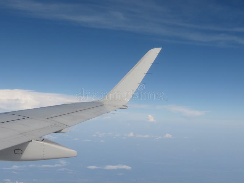 Aerial View from Right Side Window Stock Photo - Image of window ...