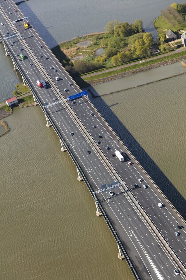 Aerial View of the Ring Road Near Amsterdam Stock Image - Image of dock ...