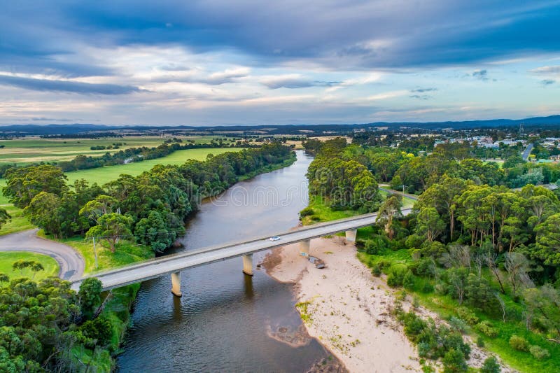View of River and Scenic Rural Area in Australia. Stock Photo - Image ...
