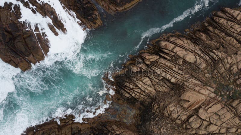 Aerial View of a River Surrounded with Rocks Stock Image - Image of ...