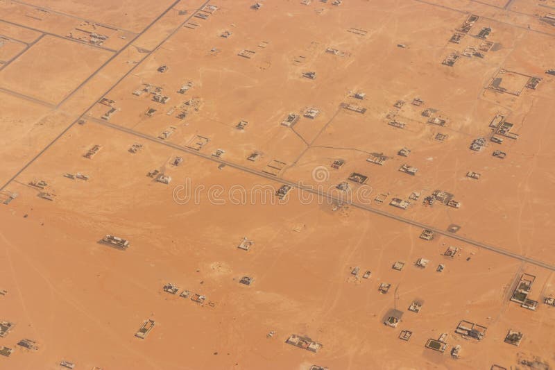 Aerial View of Riyadh Suburbs, Saudi Arab Stock Image - Image of ...