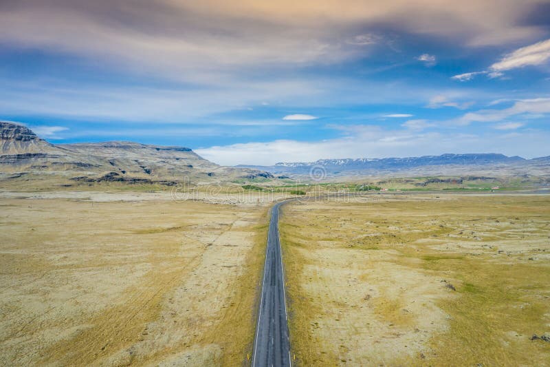 Aerial View of Road through.Beautiful Landscape with Empty Rural Road ... Aerial View of Road through.Beautiful Landscape with Empty Rural Road ...