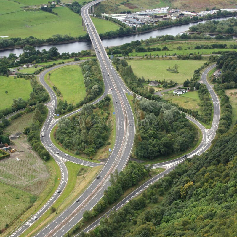 Road Junction Circular Motion Stock Image - Image of asphalt, city ...