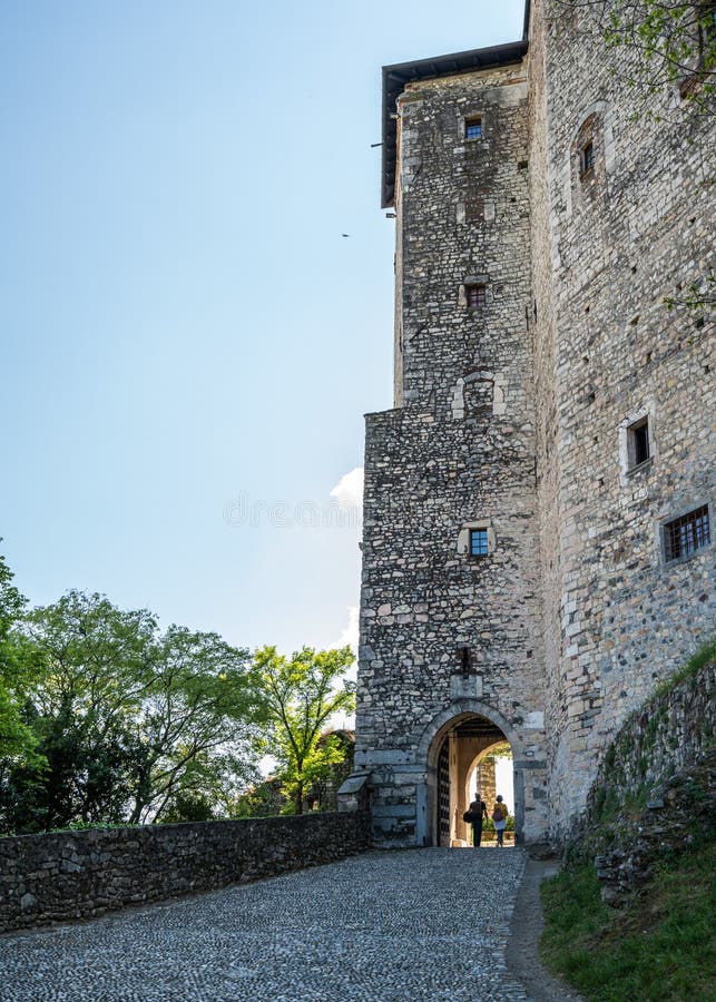 Aerial View of Rocca Di Angera Castle in Angera Editorial Image - Image ...