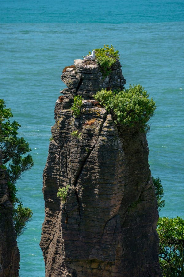 Aerial View of Rock Formation in Water Stock Photo - Image of rock ...