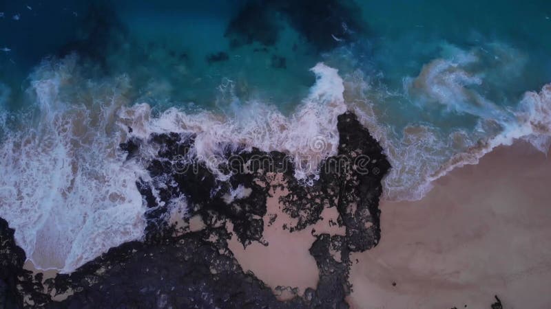 Rocks, sand and water stock footage. Video of sand, crashing - 213285532