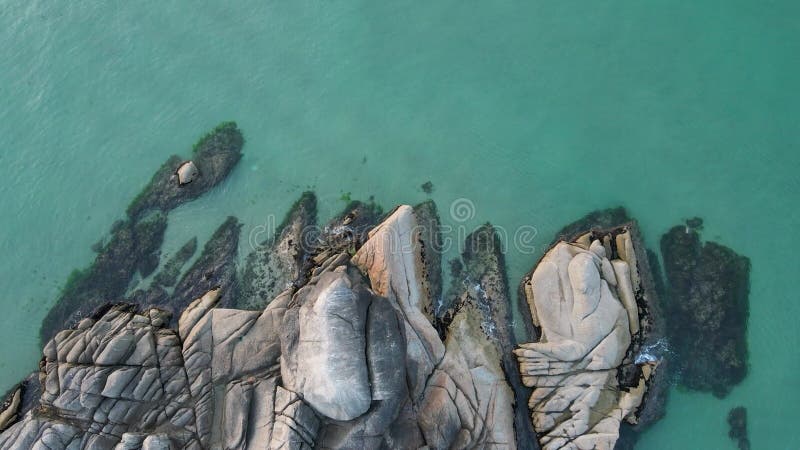 Aerial View of Rocks, Cliffs and Sea, Beautiful Natural Background ...