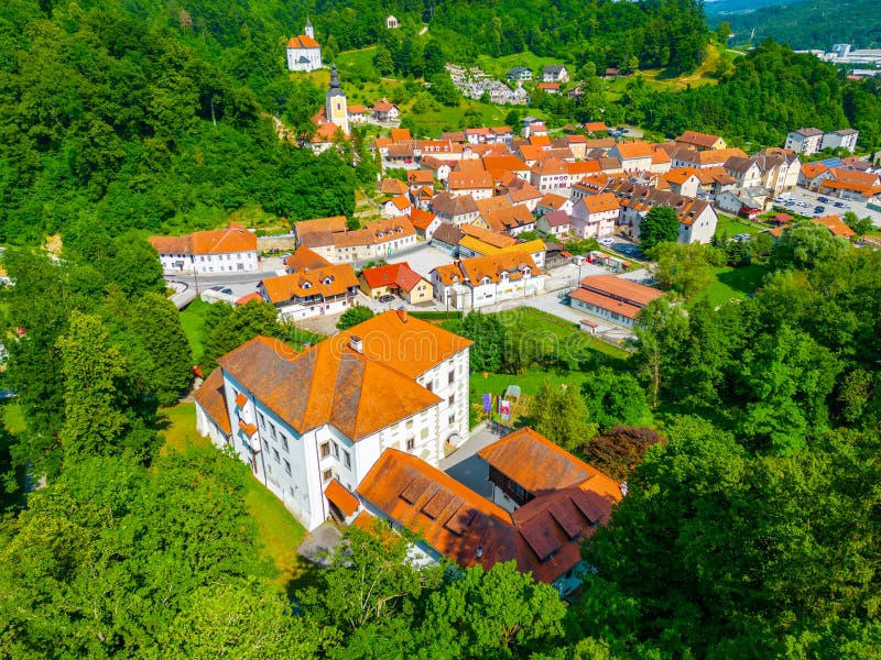 Aerial View of Rogatec Village in Slovenia Stock Image - Image of ...