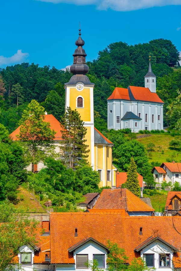 Aerial View of Rogatec Village in Slovenia Stock Photo - Image of city ...
