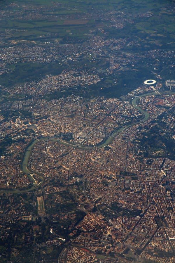 Aerial view of Rome, Italy stock photo. Image of beautiful - 56129520