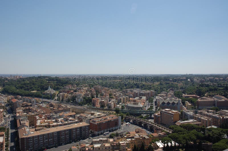 Aerial view of rome italy stock image. Image of cityview - 231173413