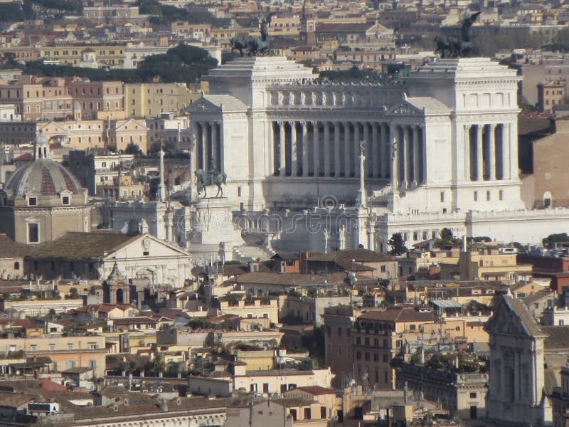 Aerial View of Rome stock photo. Image of italy, typewriter - 49544900
