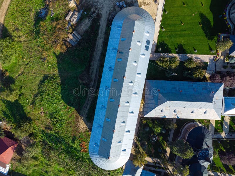 Aerial View of Rooftops in Nature Stock Photo - Image of roofs, urban ...