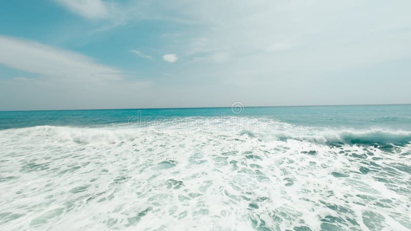 Rough Ocean Waves Aerial View Stock Video - Video of wave, landscape ...