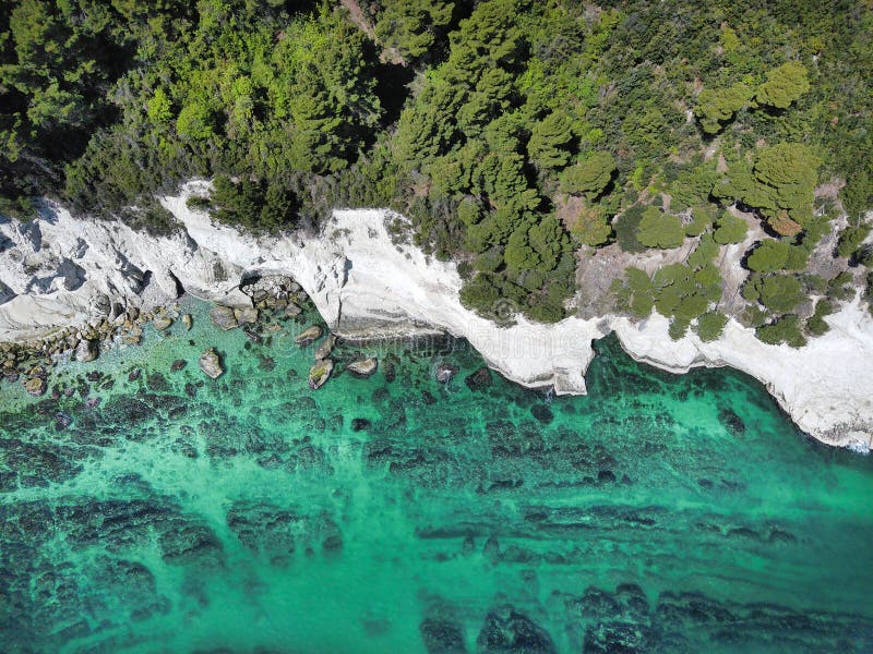Aerial View of the Rugged Coast of Numana Stock Photo - Image of travel ...
