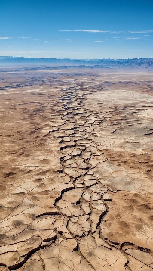 An Aerial View of a Rugged Landscape in the Desert. AI Generated Stock ...
