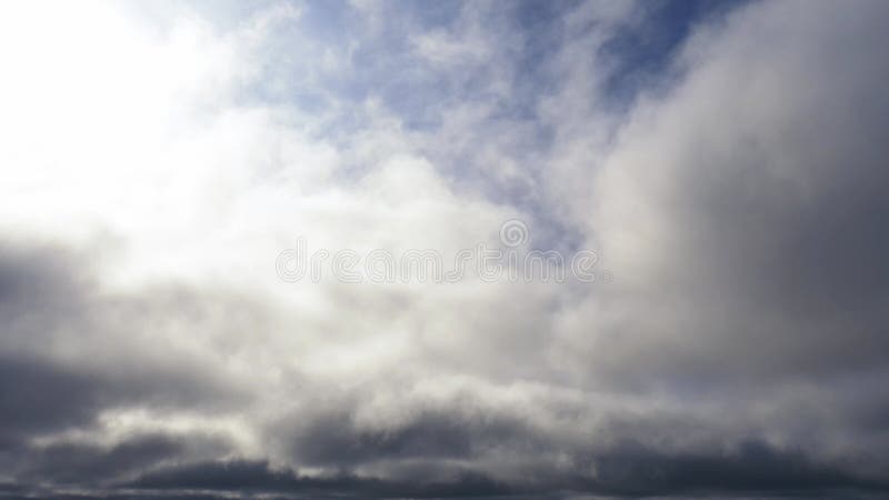 Aerial View Running Clouds in the Sky in Motion. Aerial View White ...