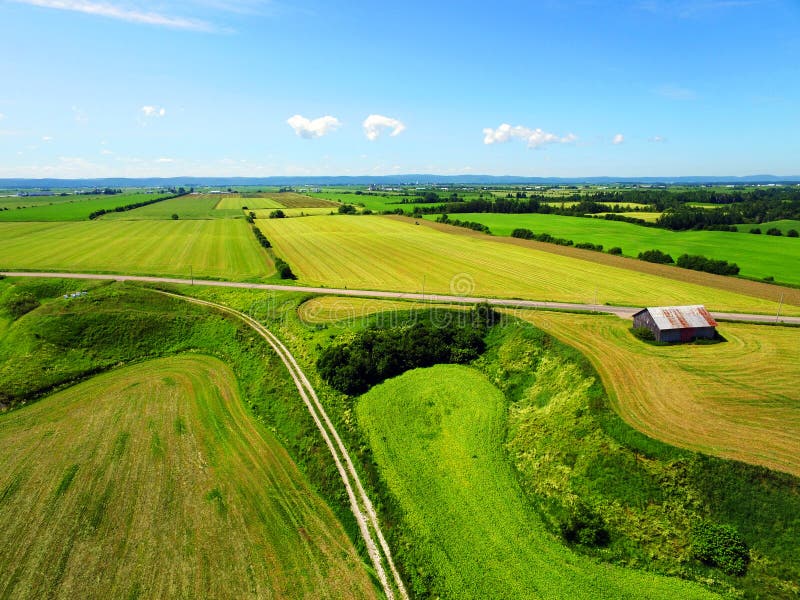 Aerial view of rural area stock photo. Image of summer - 96421222