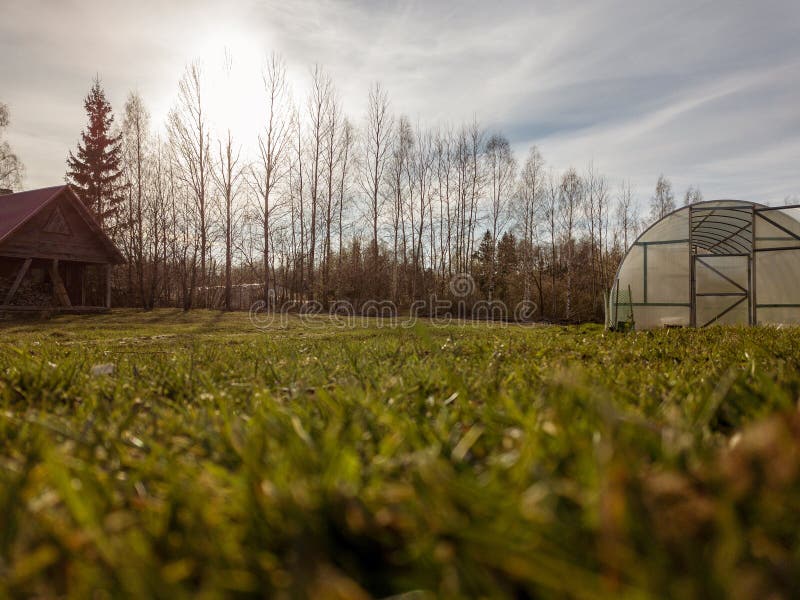 Aerial View of Rural Area and Roads in Spring Stock Image - Image of ...
