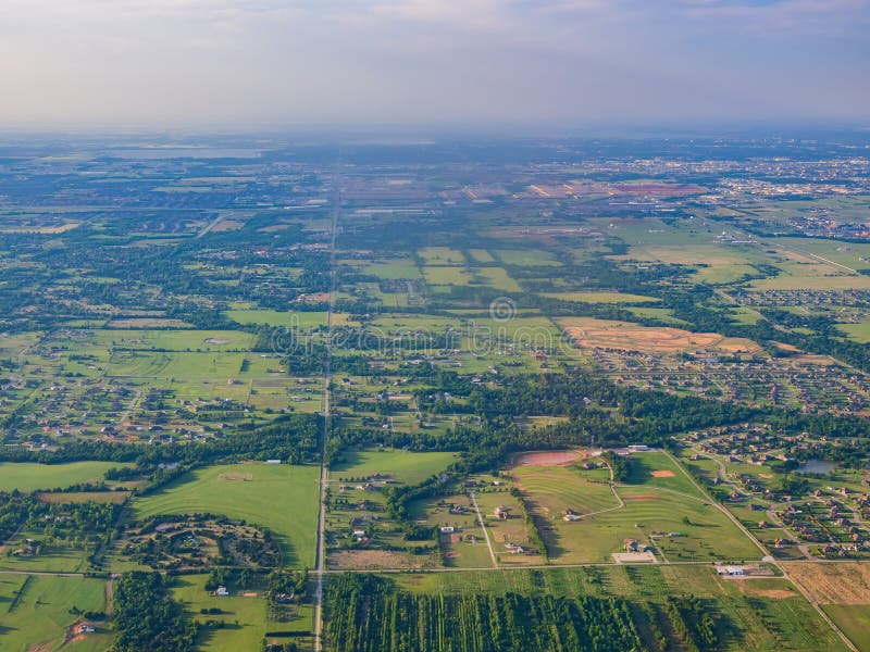 Aerial View of the Rural Landscape Stock Image - Image of people ...