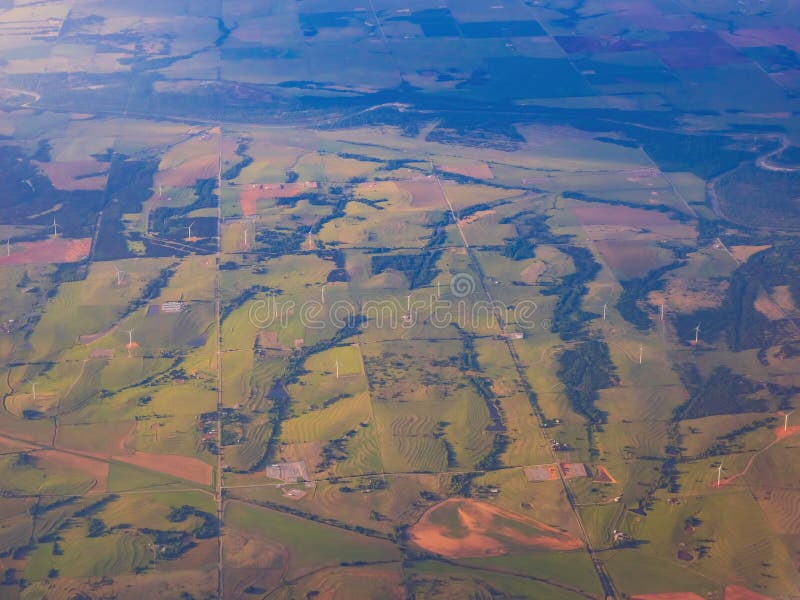 Aerial View of the Rural Landscape Stock Image - Image of side, daytime ...