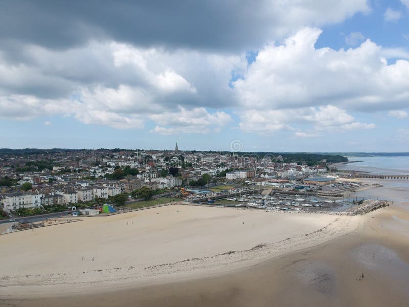 Aerial View of Ryde, Isle of Wight Stock Image - Image of beach, coast ...