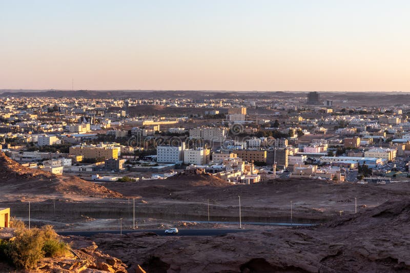 Aerial View of Sakaka, Saudi Arab Stock Image - Image of mountains ...
