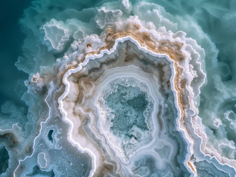 Aerial View of Salt Formations Creating Mesmerizing Patterns in the ...
