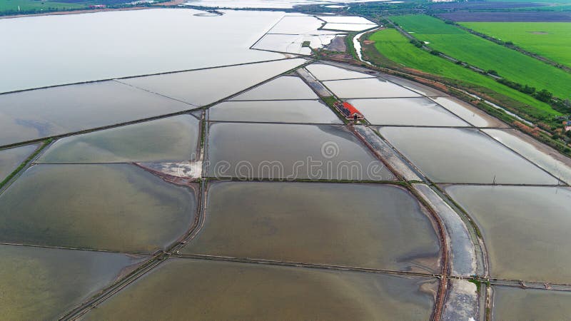 Aerial View of Salt Natural Mine Stock Image - Image of view, landscape ...