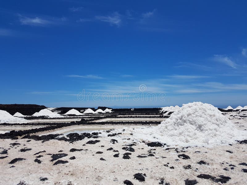 Aerial View of Salt Pans in Beach Stock Image - Image of rocks, salt ...