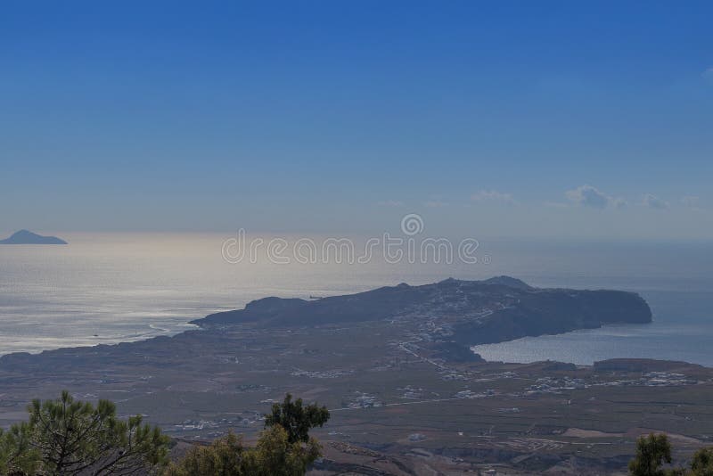 Ancient Greek Balcony, Ancient Greek Architecture. Santorini Stock ...